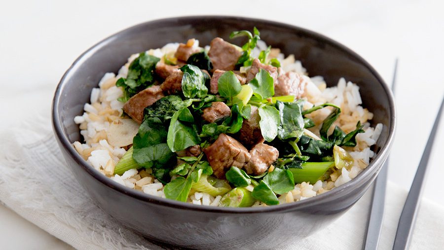 Chef Ming's Beef And Watercress Recipe